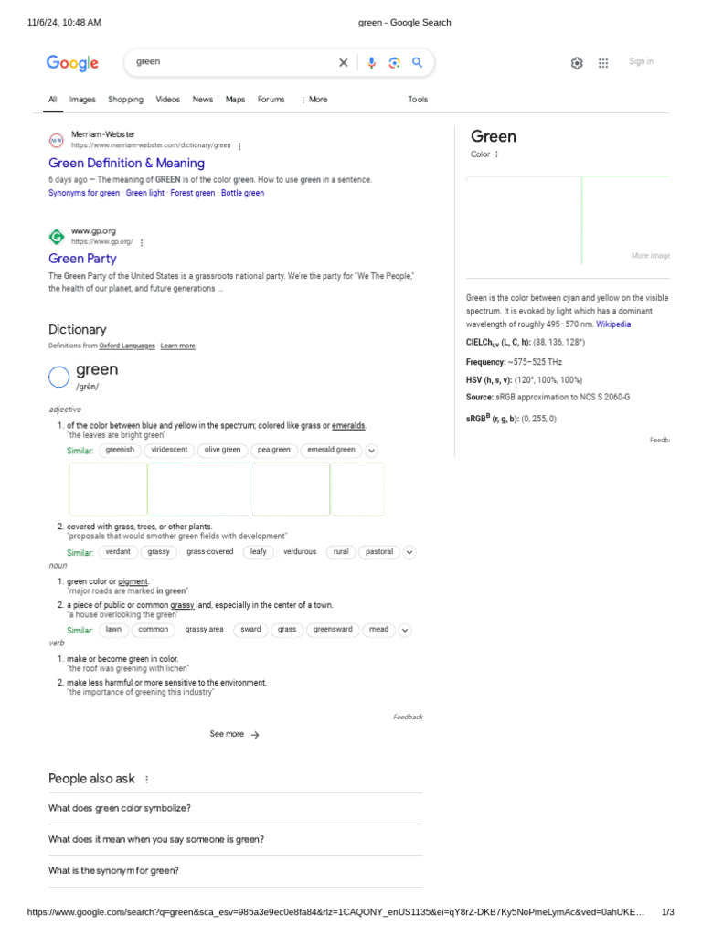green | PDF | Color | Green