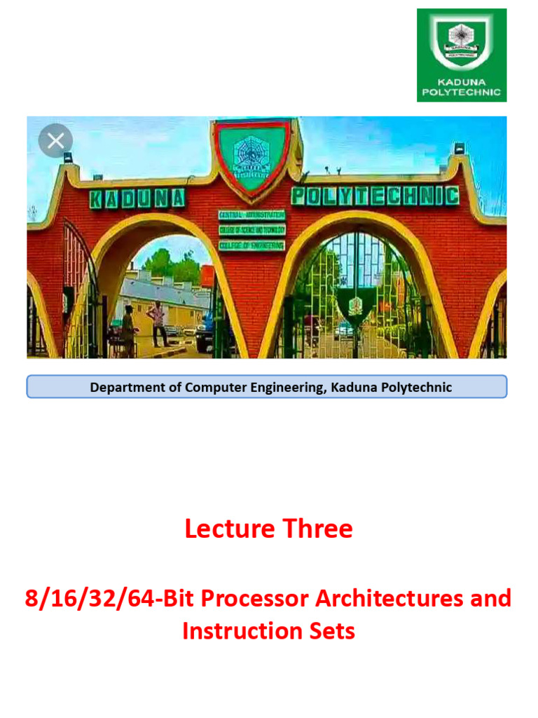 Lecture 3 | PDF | Computer Science | Intel Lecture 3 | PDF | Computer Science | Intel