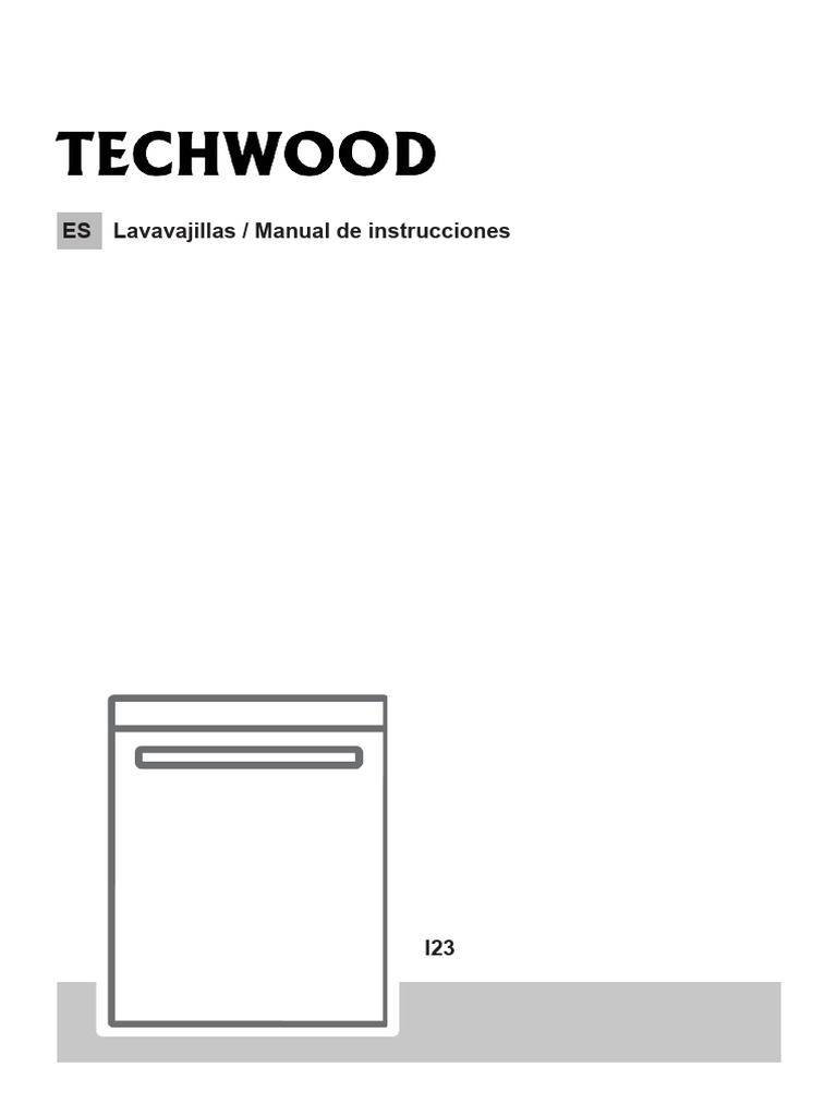 Manual I23 | PDF | Lavavajillas | Agua