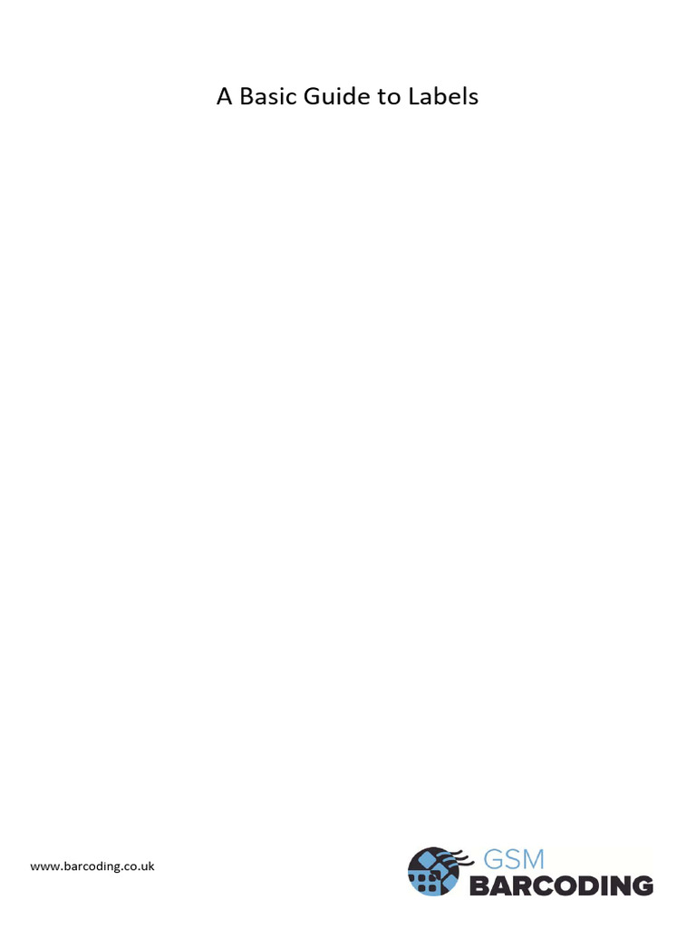 A-Guide-to-Labels | PDF | Adhesive | Building Engineering