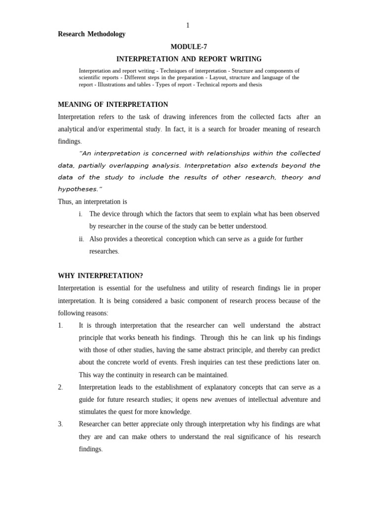 MODULE-4_RM_21CSE174 | PDF | Thesis | Methodology