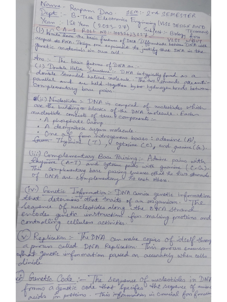 Rupam Das, B.tech Electronics Engineering (Vlsi Design and Technology), Ist Year, Second ...