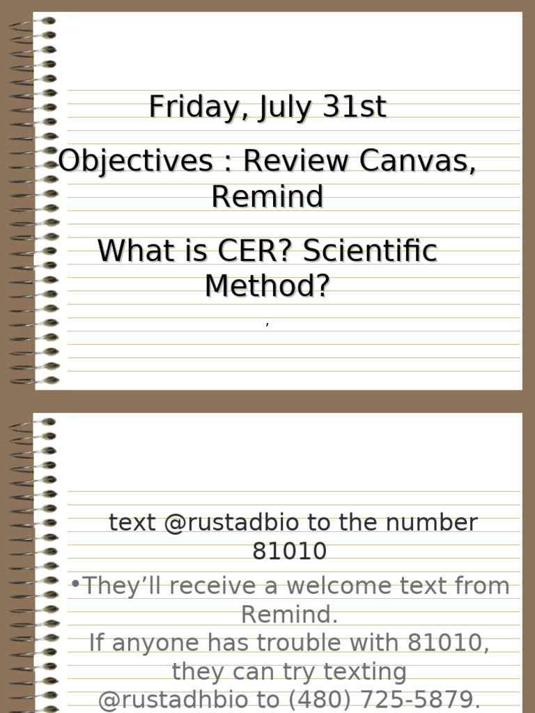 CER vs. Scientific Method Guide | PDF