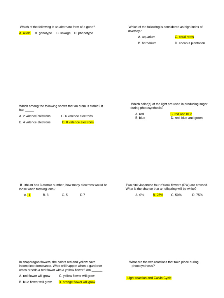 QUIZ BOWL Questions | PDF | Wellness | Science & Mathematics