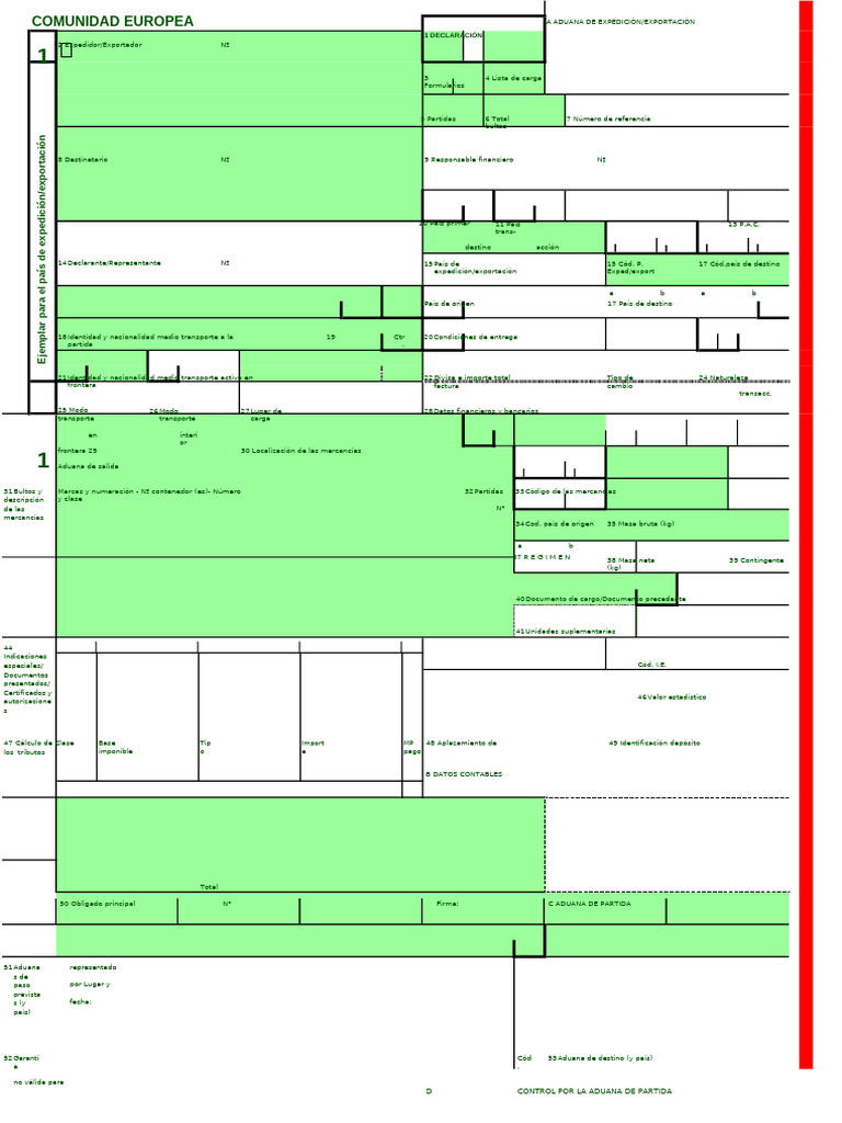 Plantilla DUA | PDF | aduana