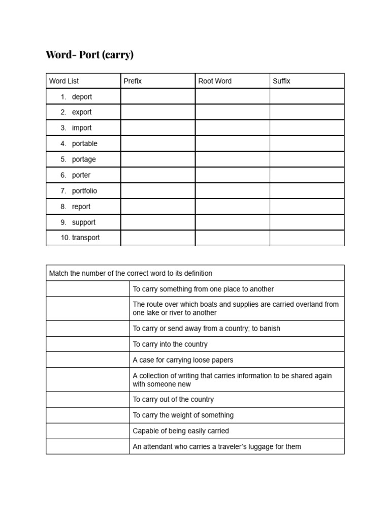 Root Word Practice Sets 7-9 2025 | PDF | Language Arts & Discipline