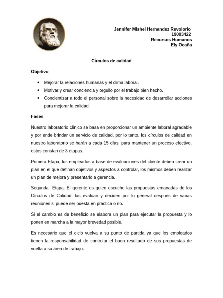 Circulos de Calidad Jenny | PDF