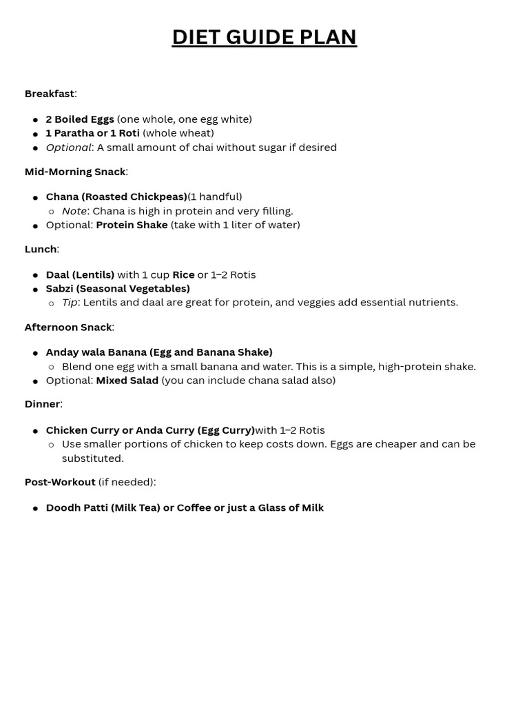 High-Protein Diet Plan Guide | PDF | Wellness