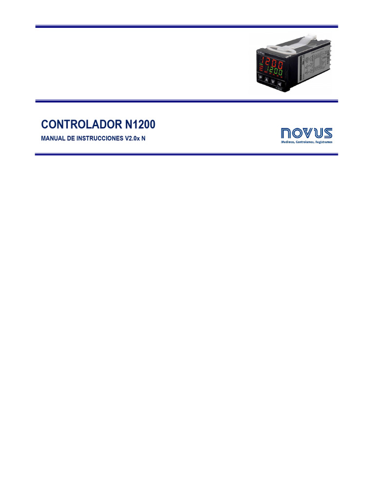 Manual n1200 v20x N Es | PDF | USB | Par termoeléctrico