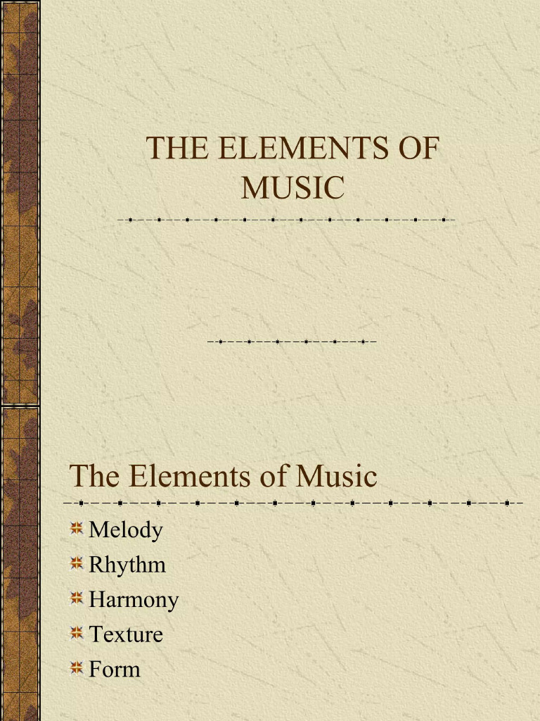 Elements of Music | PDF