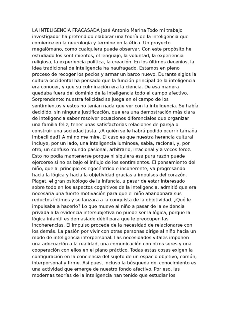 Inteliencia Emocional | PDF | Inteligencia | Felicidad