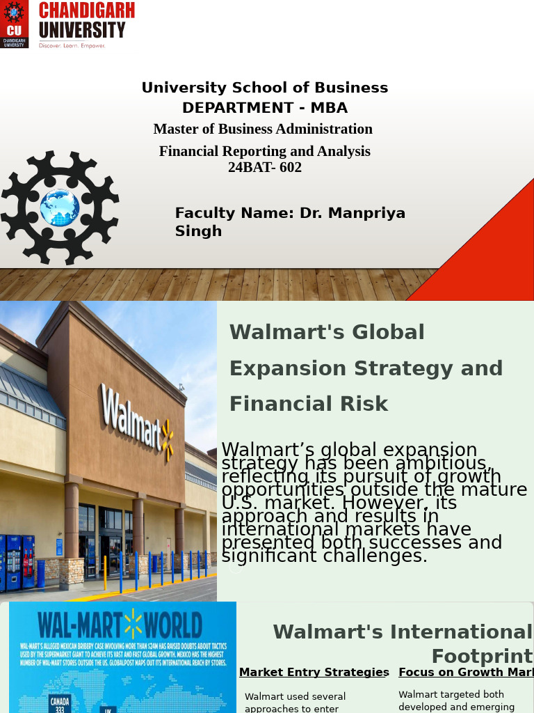 Walmarts Global Expansion Strategy and Financial Risk (1) Read Only ...