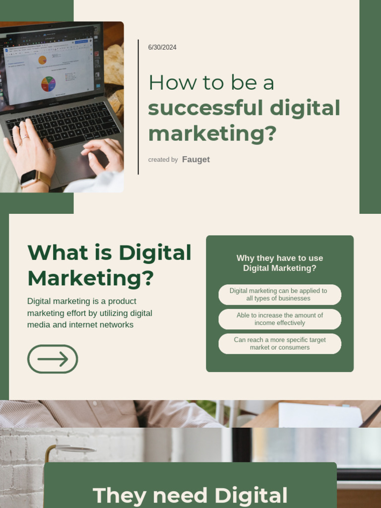 Green Simple Minimalist Digital Marketing Presentation | PDF