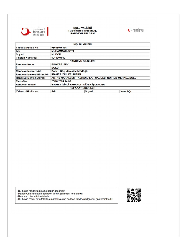 Https:/randevu Goc Gov TR | PDF