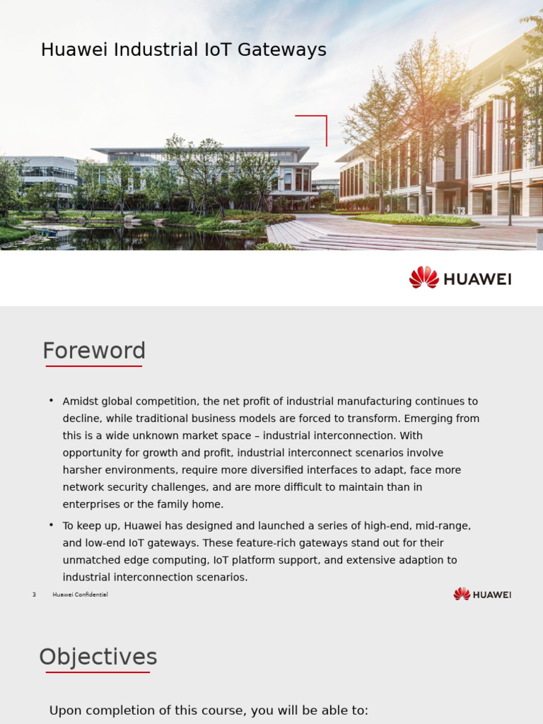 07 Huawei Industrial IoT Gateways | PDF | Computer Network | Network ...