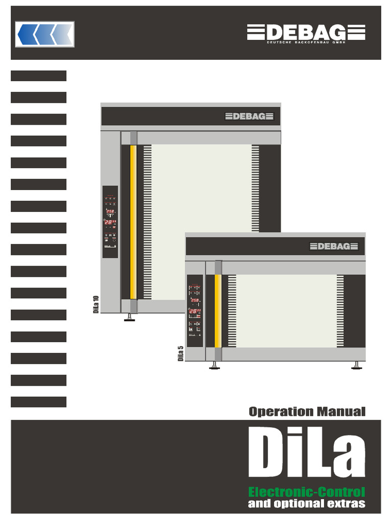 DiLa E Bake-Off Oven Operation Manual | PDF | Electrical Connector | Safety