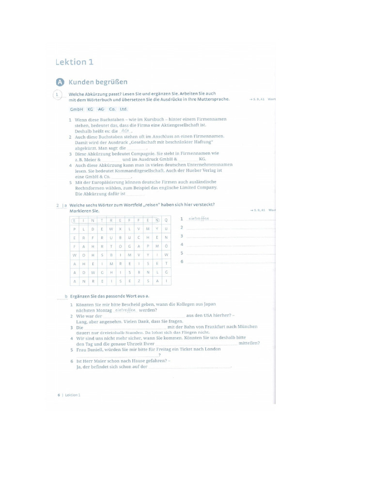 Im Beruf Neu Pracovny Zosit L1 | PDF