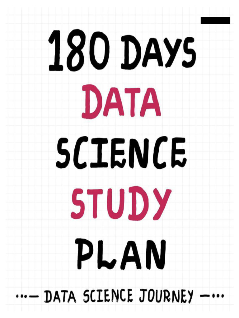 180 Days Data Science Study Plan | PDF