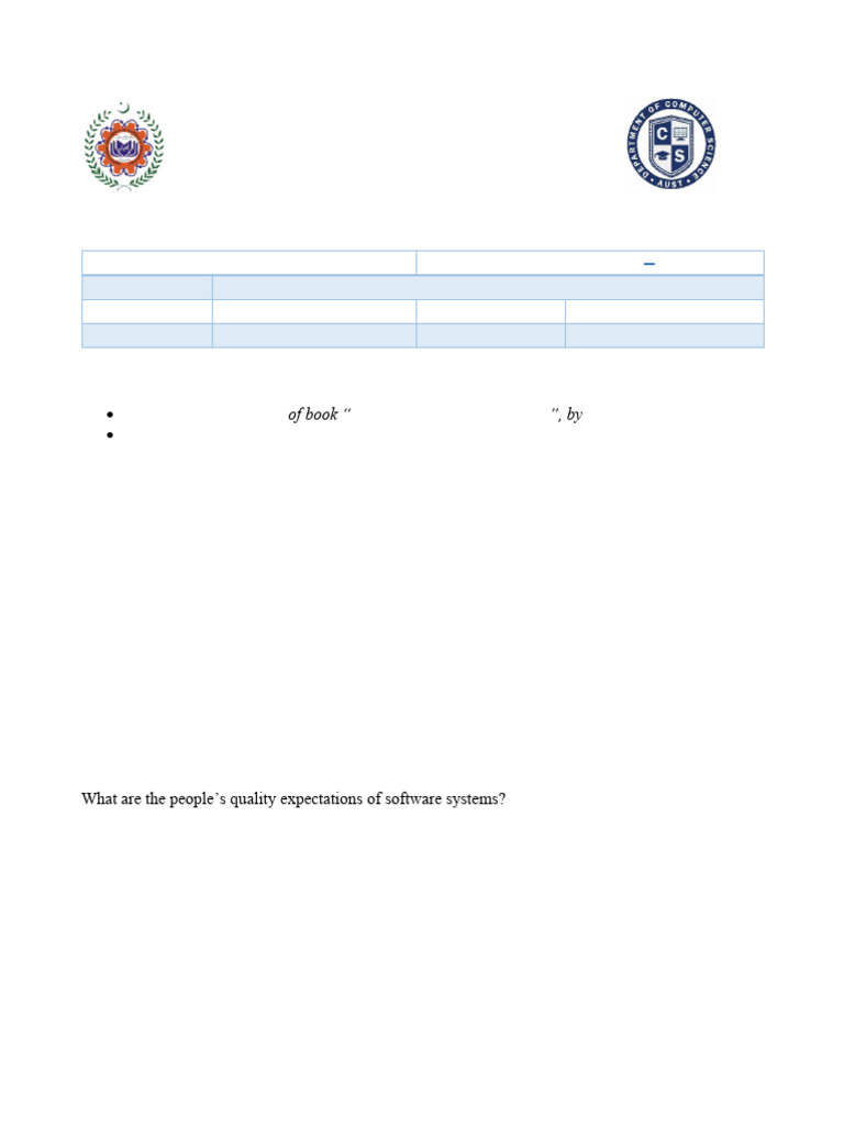 SQE Assignment1 | PDF