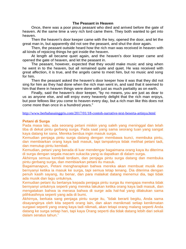 The Peasant in Heaven | PDF