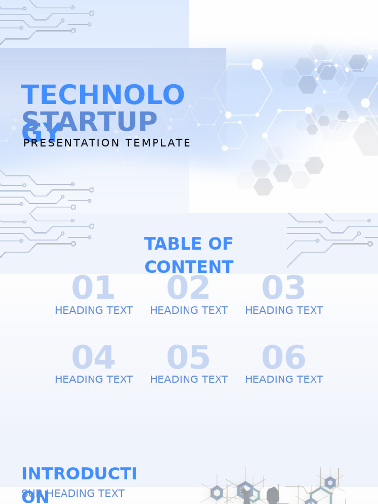 White Blue and Lavender Mist Futuristic Technology Startup Presentation | PDF | Graphics | Human ...