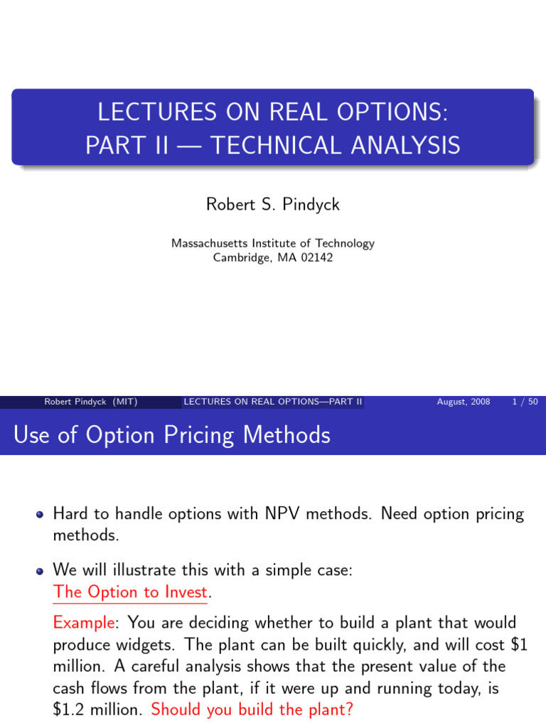 RO_P2_Hand Outs | PDF | Option (Finance) | Standard Deviation