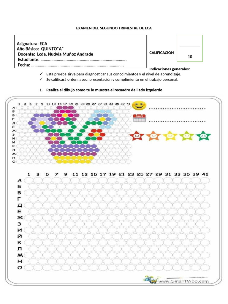 Examen Del Segundo Trimestre de Eca Quinto | PDF