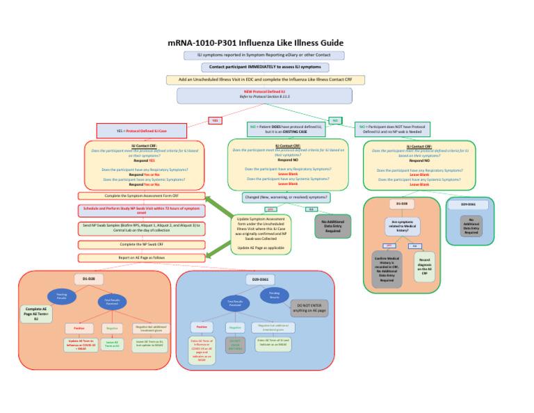 mRNA-1010-P301 ILI Flow Chart 12dec22 | PDF | Clinical Medicine | Human ...