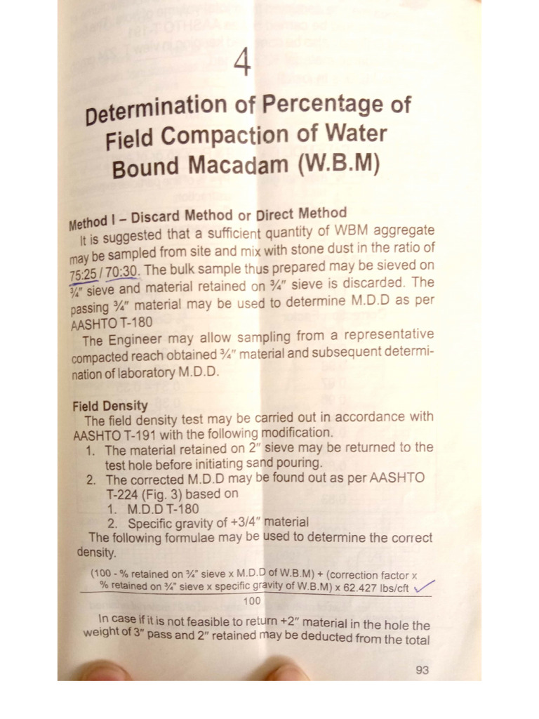 Water Bound Method | PDF