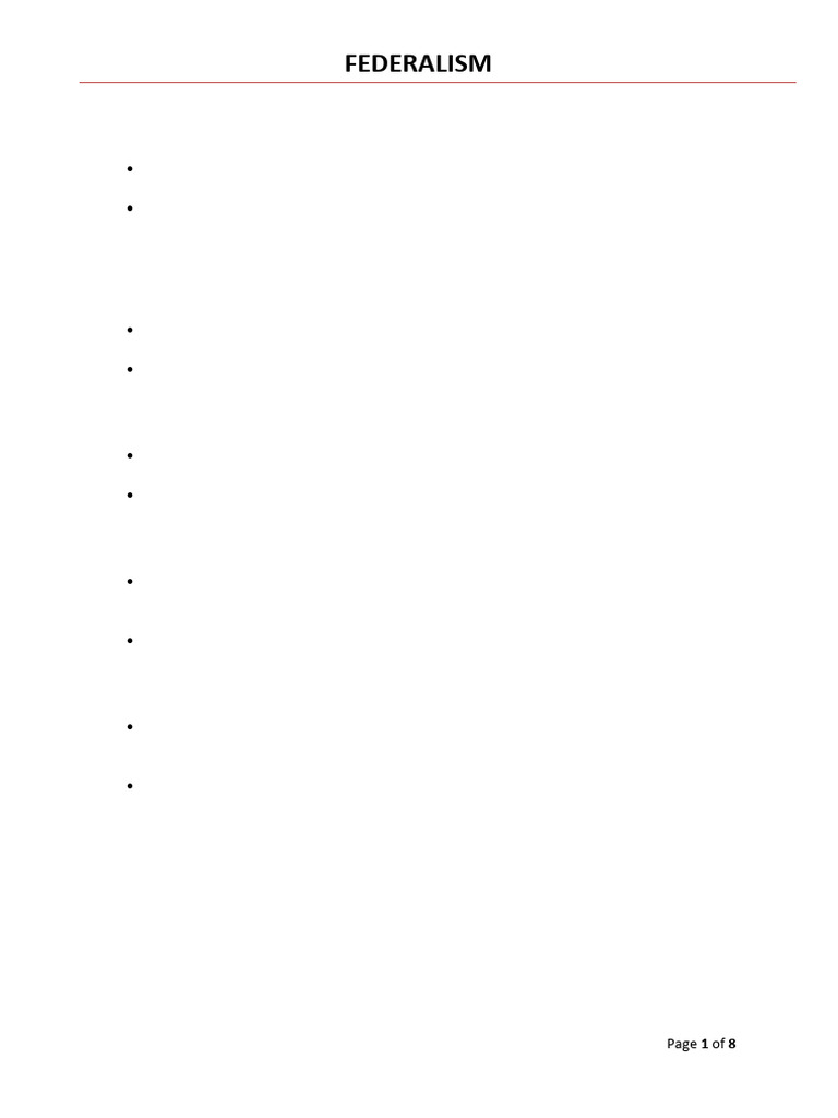 Federalism | PDF | Government | Political Science