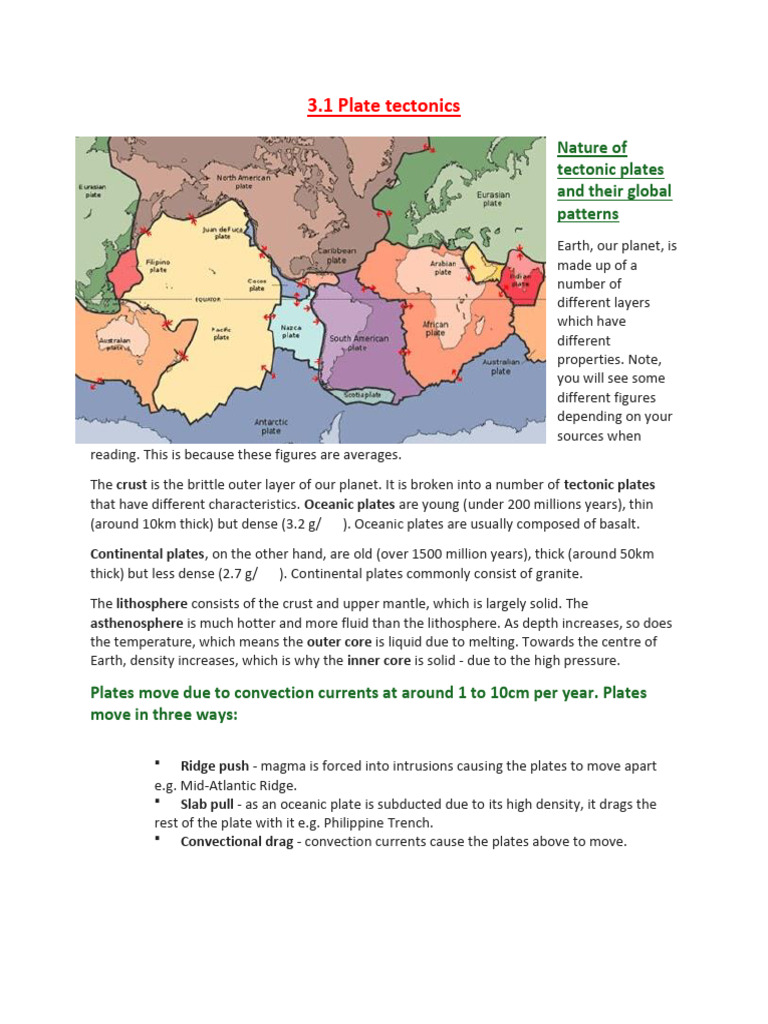Plate Tectonics Overview for Geography | PDF | Plate Tectonics | Weathering