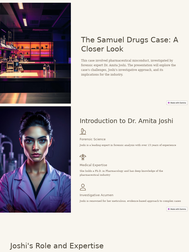The Samuel Drugs Case A Closer Look | PDF | Supply Chain | Regulatory ...
