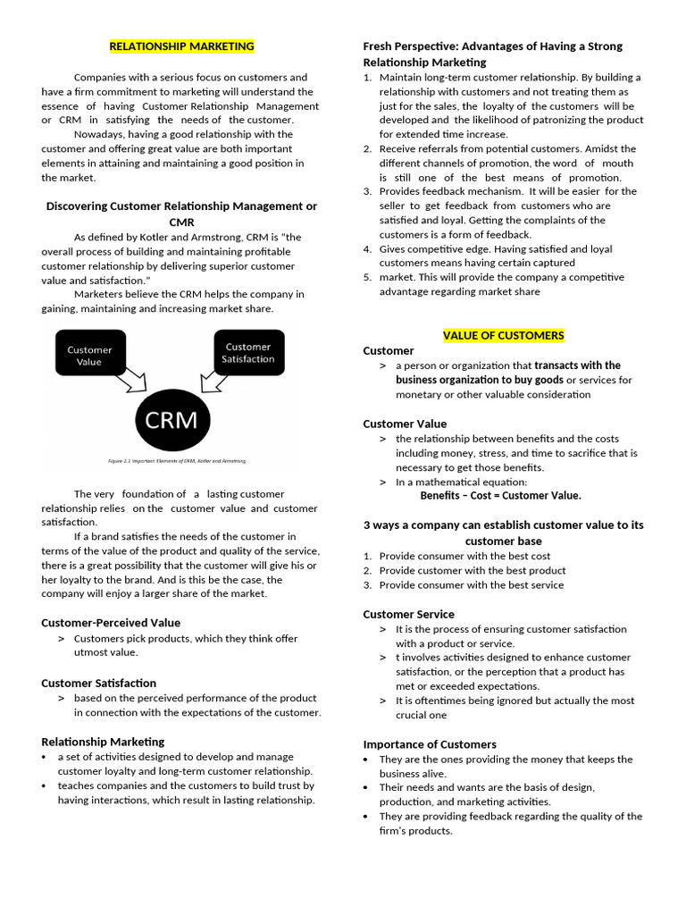 Marketing G2 | PDF | Marketing | Customer