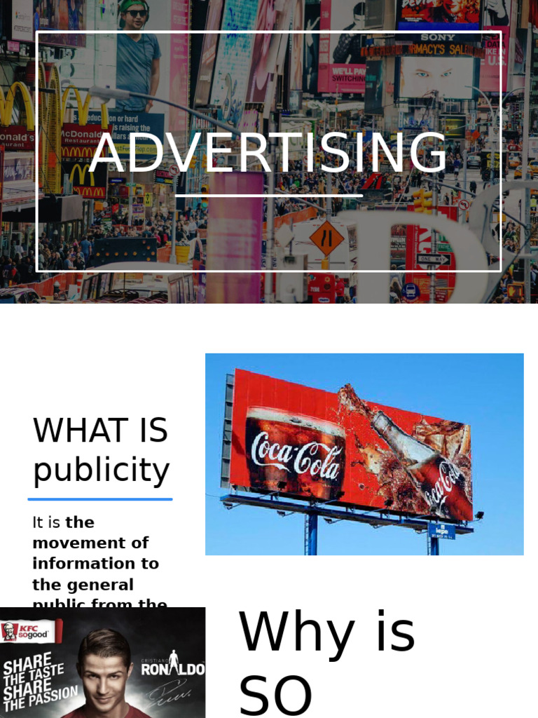 Understanding Publicity in Advertising | PDF