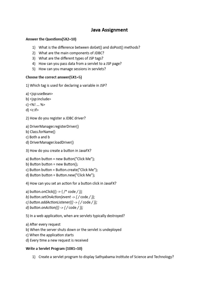 Java Assignment I Pdf Computers 6742