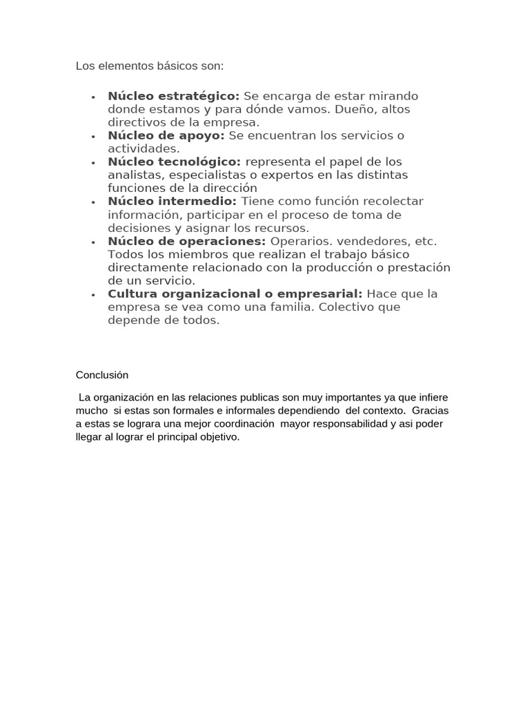 Los Elementos Básicos Son | PDF