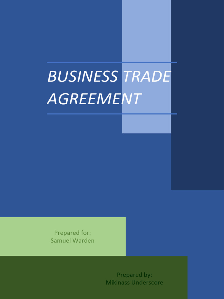 Business Trade Agreement | PDF