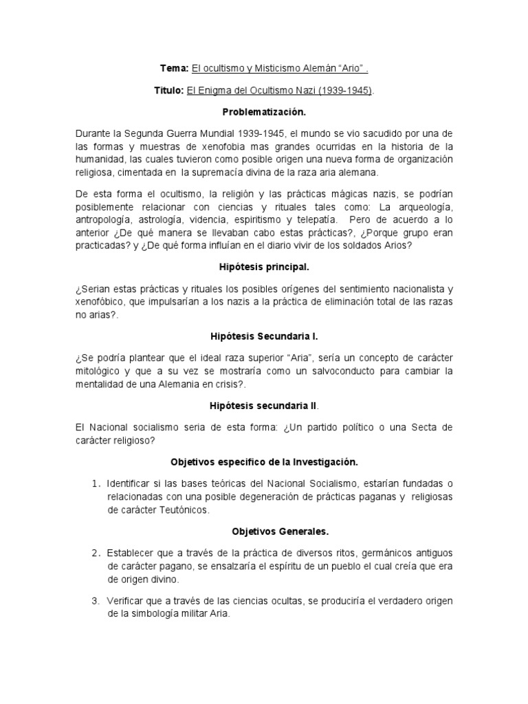 Ocultismo y Nazismo: Ritos Ario-Alemán | PDF | nazismo | Oculto