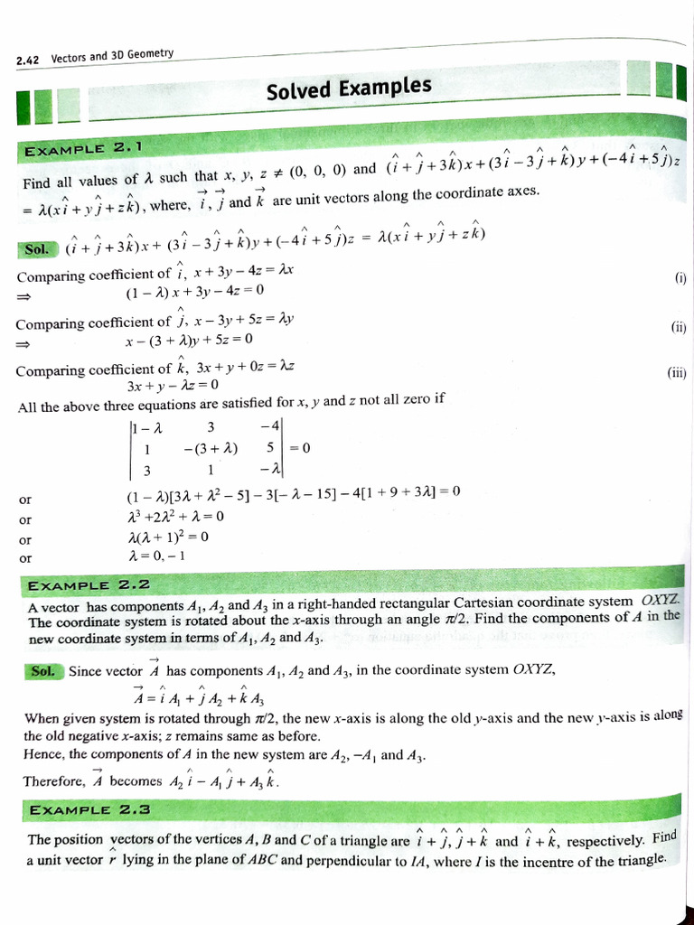 Vectors and 3D Geometry | PDF
