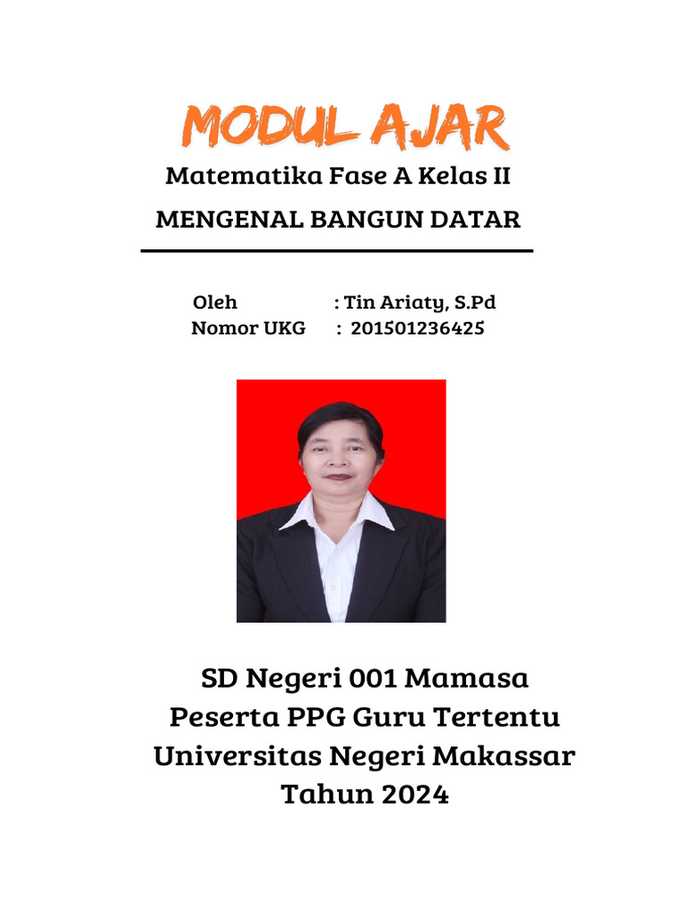 Modul Ajar Fix Bangun Datar | PDF