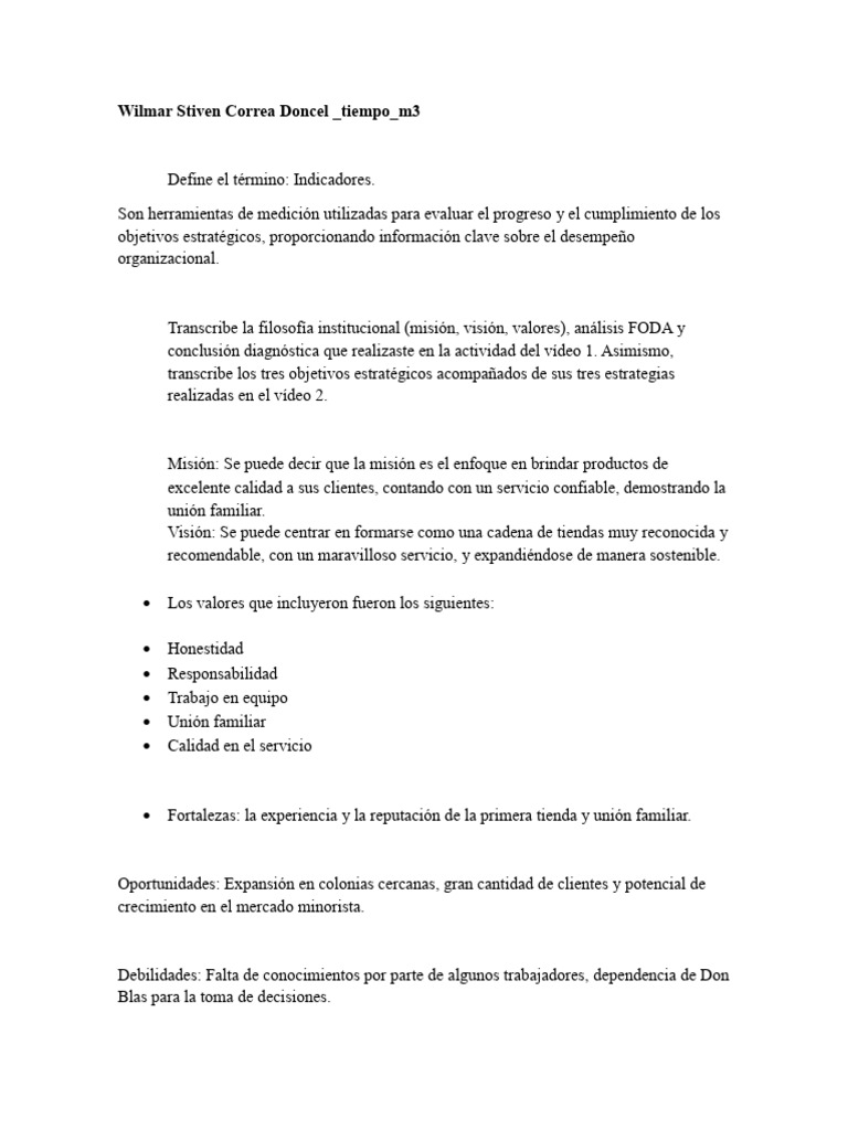 Caso DON BLAS 3 | PDF | Análisis FODA | Business