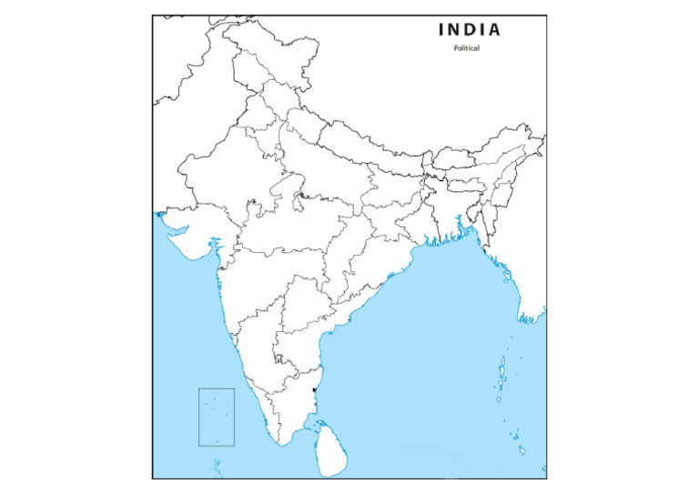 India Outline Map 1 | PDF