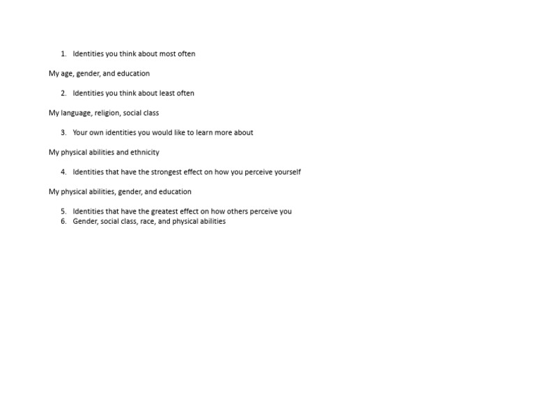 Circles of Identity Reflection | PDF