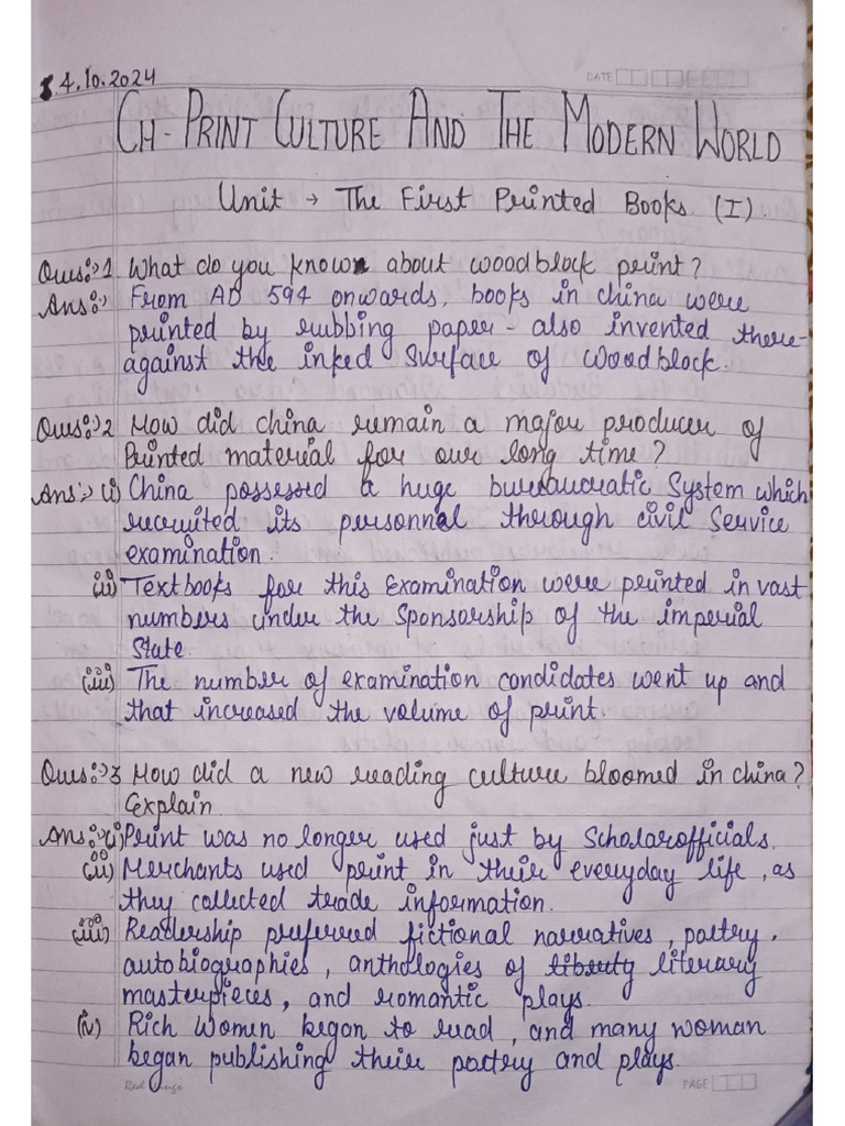 History CH 4 Unit 1, 2 | PDF