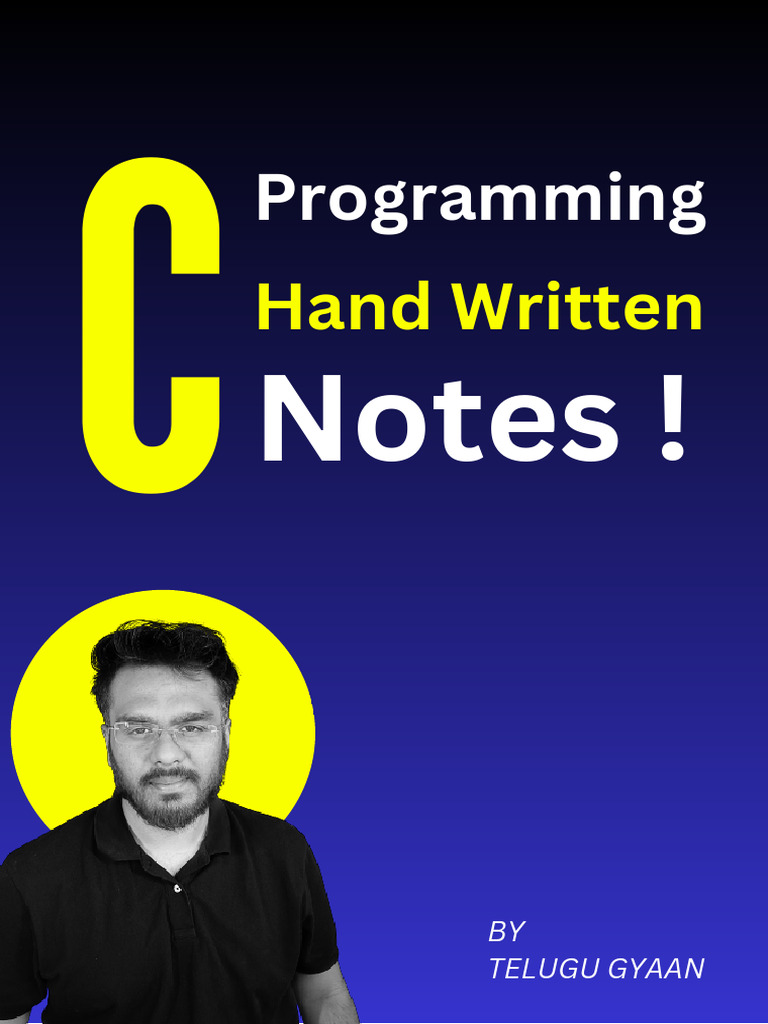 C Hand Written Notes PDF | PDF