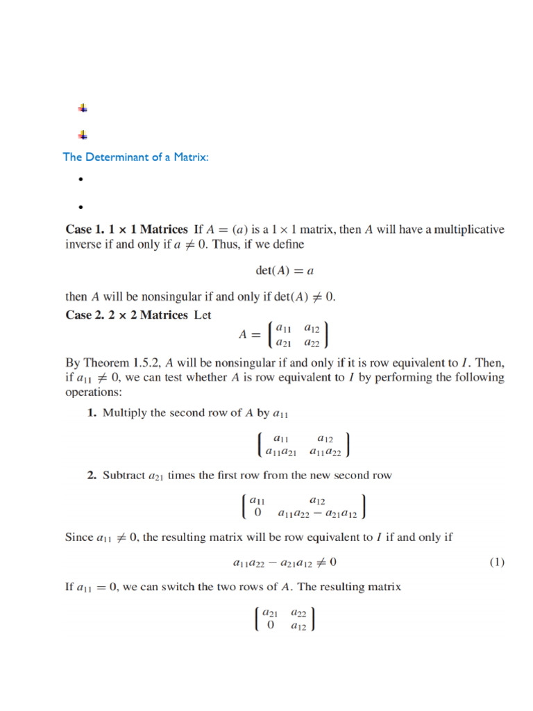 Lec 6 | PDF | Determinant | Matrix (Mathematics)