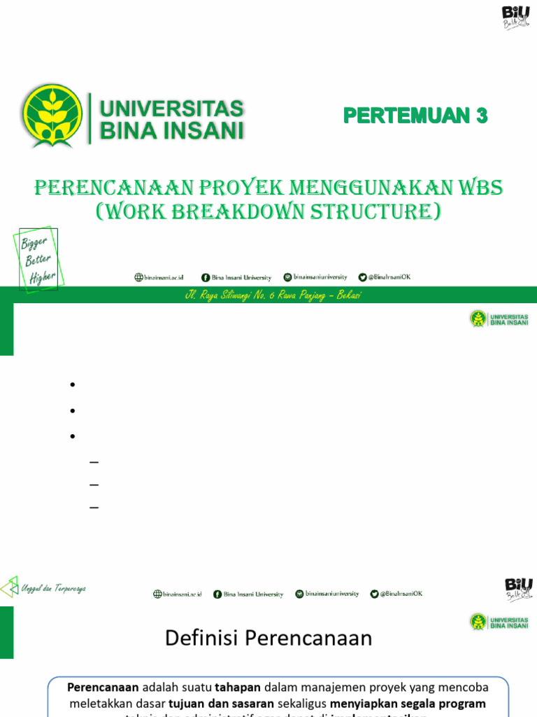Pertemuan 3-Perencanaan Proyek | PDF