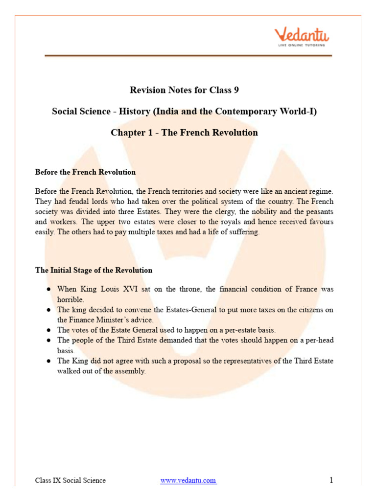 The French Revolution (Ch1) | PDF | French Revolution | France