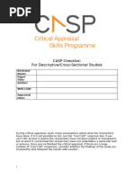 CASP Checklist For Qualitative Research | PDF | Methodology ...