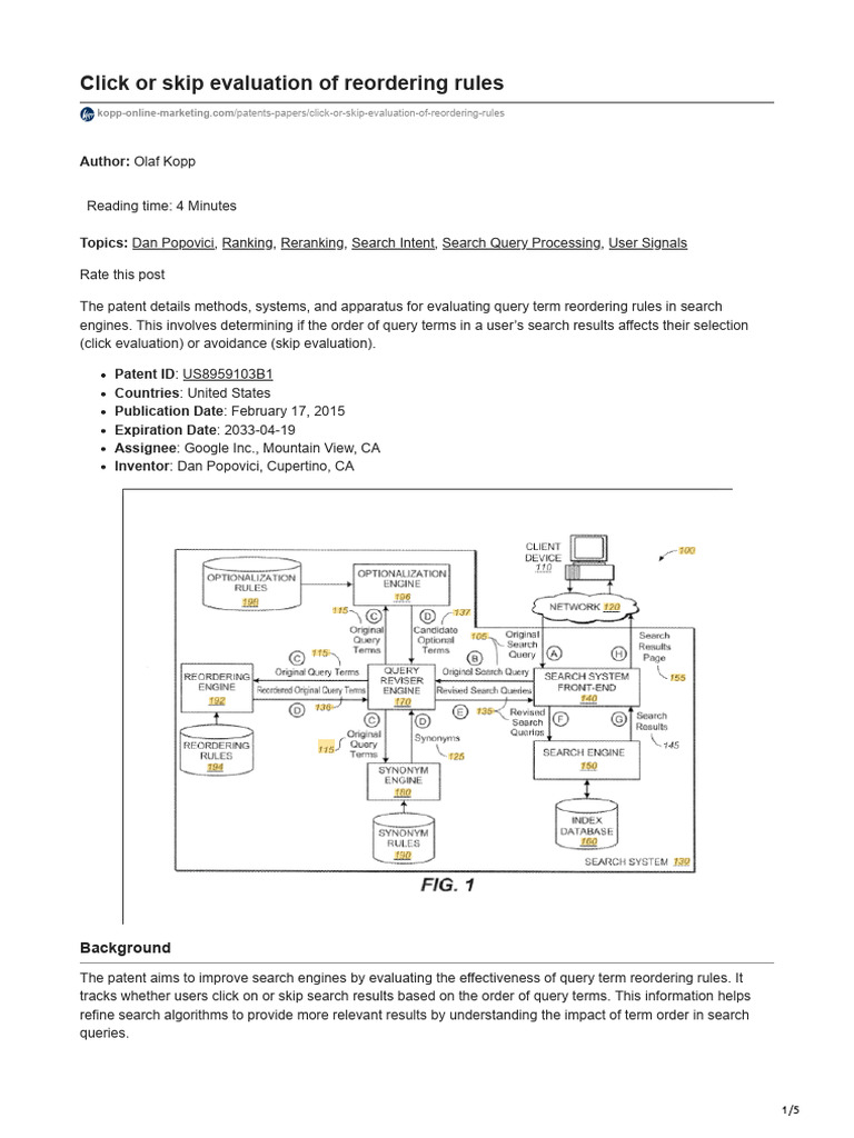 Click or Skip Evaluation of Reordering Rules | PDF | Information Retrieval | Computing